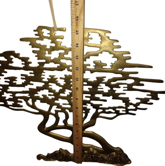 Wall Decor | Vintage Mid Century Solid Brass Tree Of Life Bonsai Tree ...